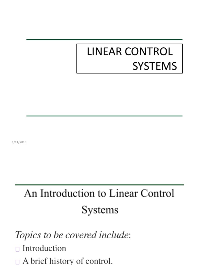 Unit 1 Control System Notes For Ipu | PDF | Control Theory | Physics