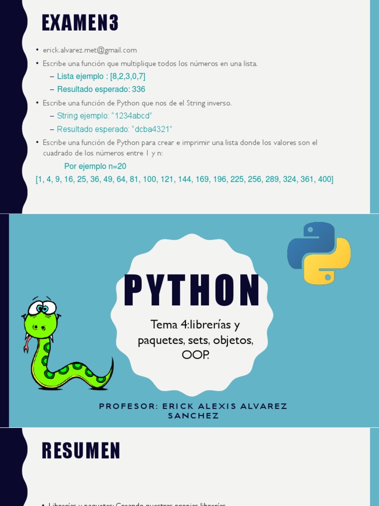 Python 4 Pdf Objeto Informática Python Lenguaje De Programación