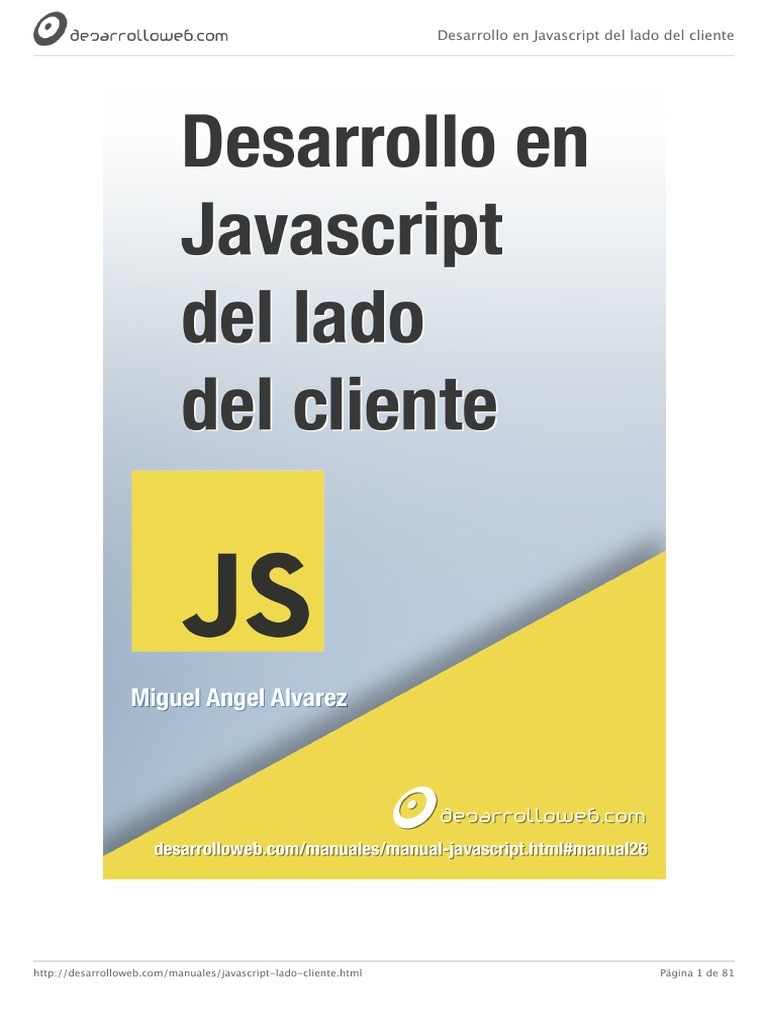 Javascript Del Lado Del Cliente | PDF | Script Java | Modelo de objeto de documento