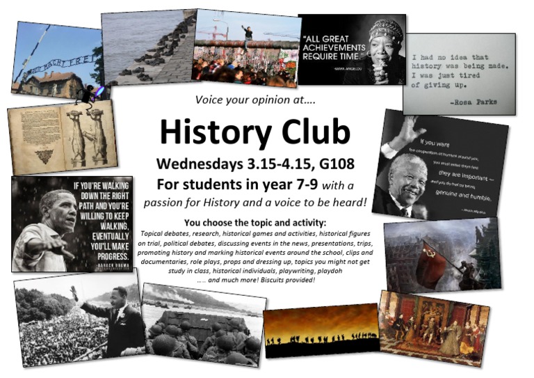 History Club Poster | PDF | History