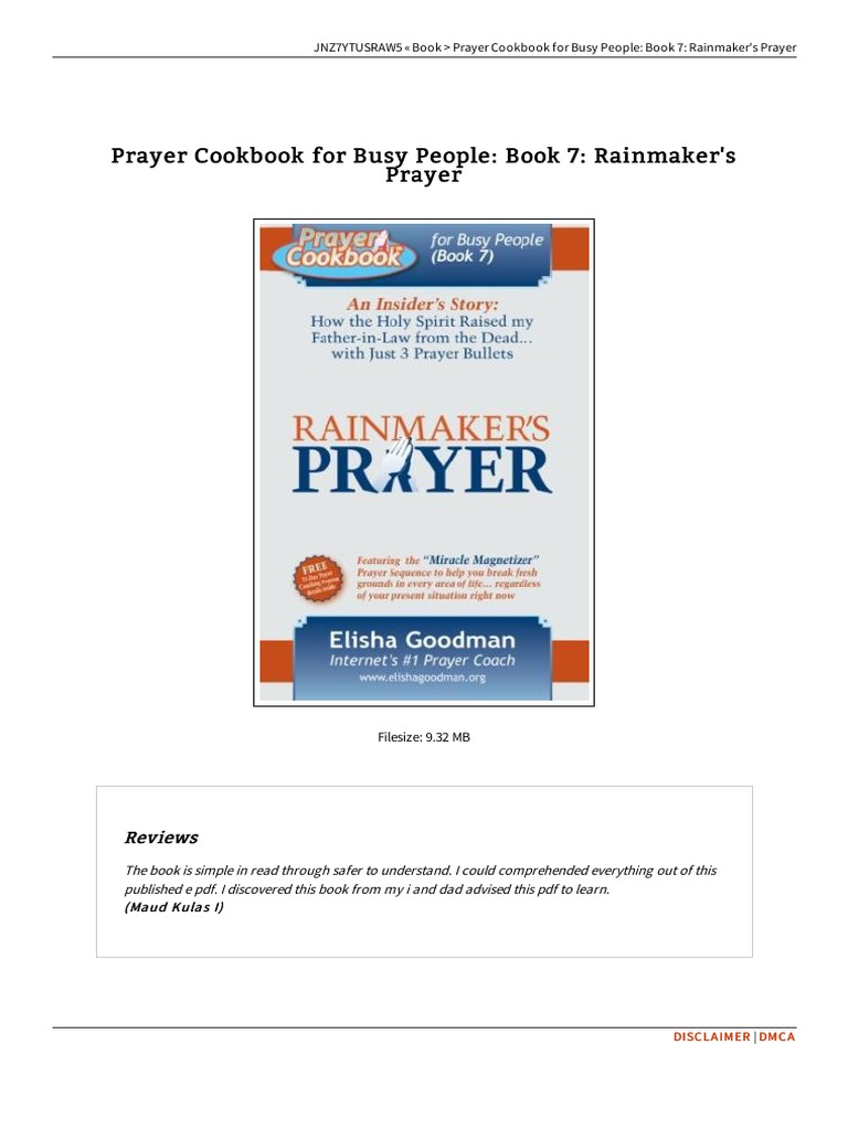 Prayer Cookbook | PDF | Books