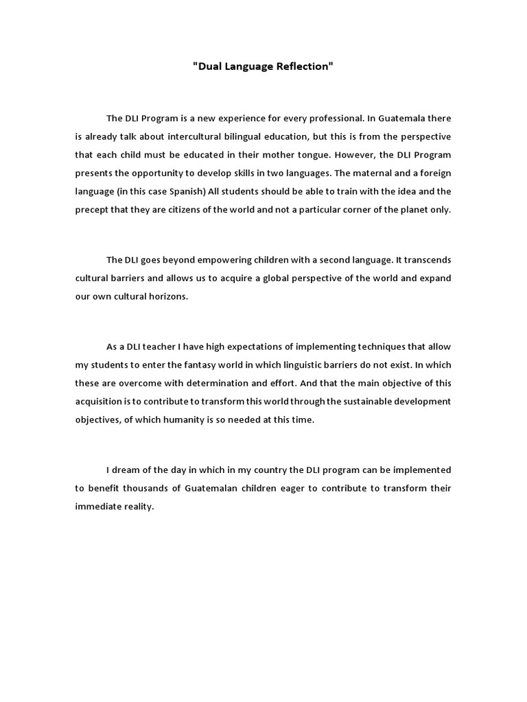 Program Reflection | PDF