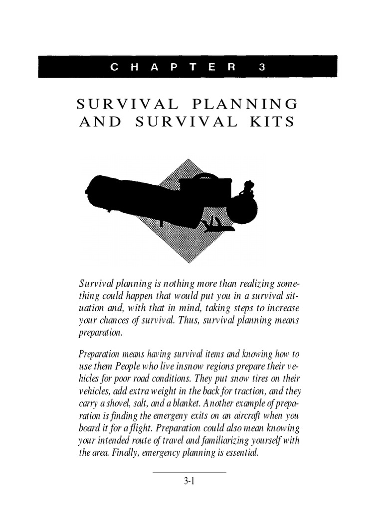 Survival Planning and Survival Kits | PDF | Nature