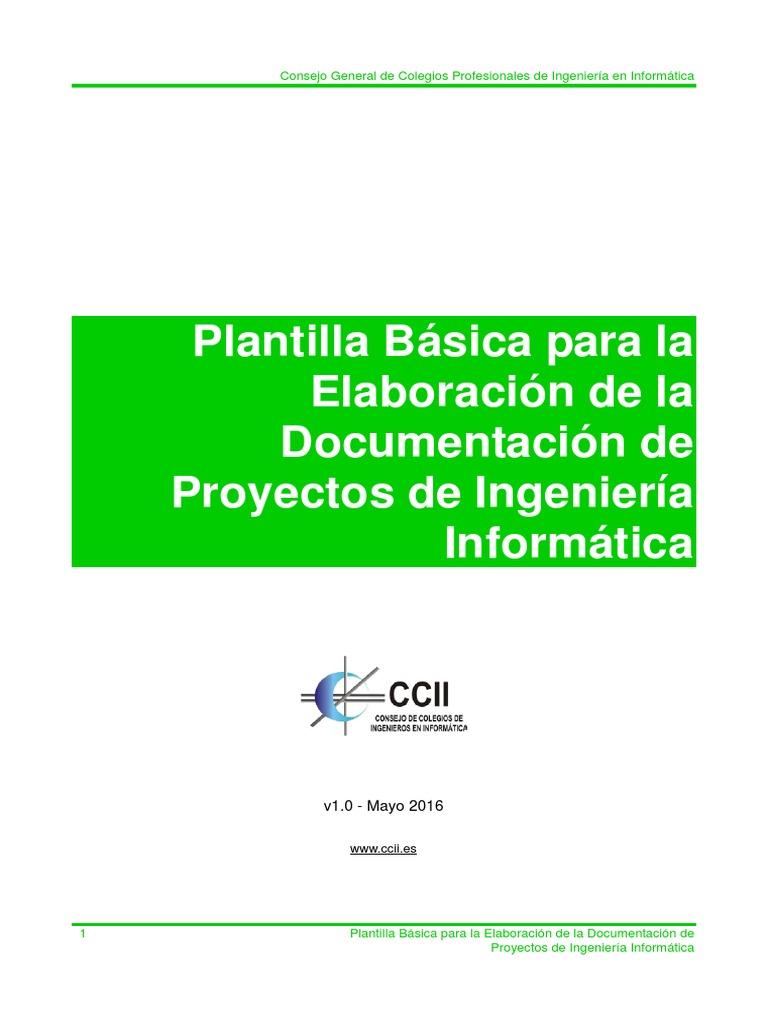 Plantilla de Documentacion Proyecto Informatica | PDF | Diseño | Ingeniería