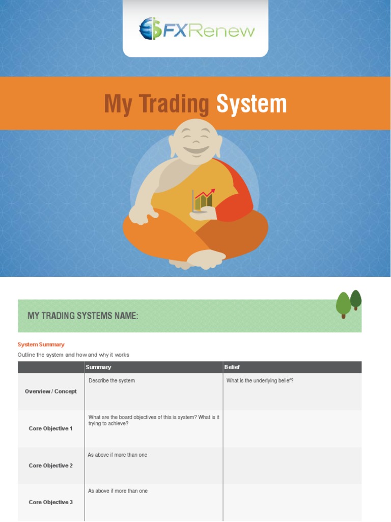My Trading System Template by FX Renew | PDF | Algorithmic Trading ...