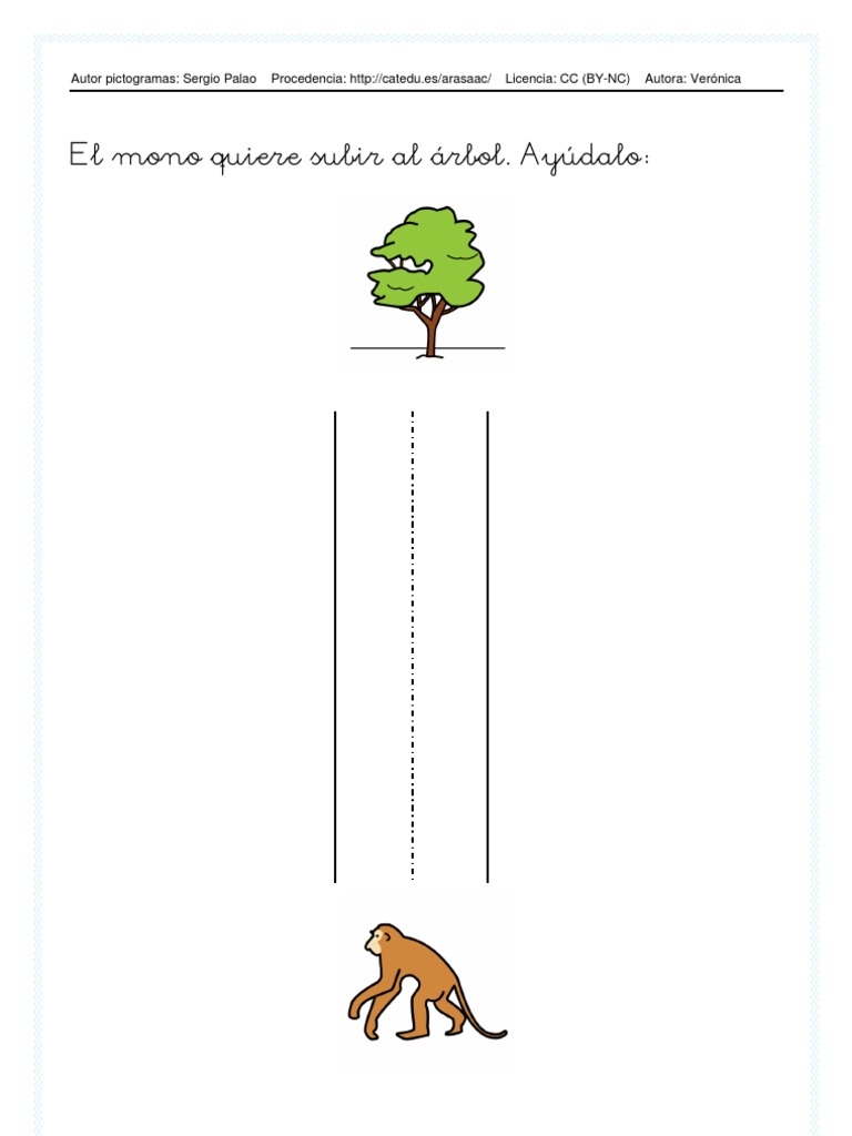 Grafomotricidad - Trazos Verticales Sencillos | PDF