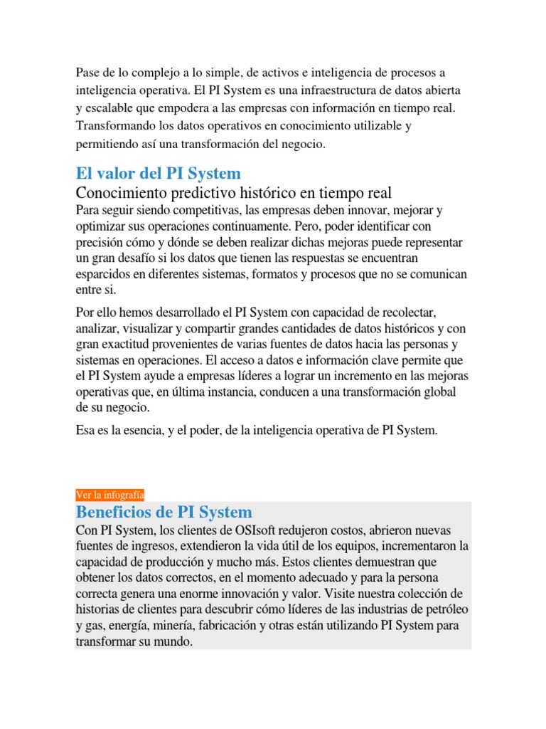 Pi System | PDF | Información | Informática