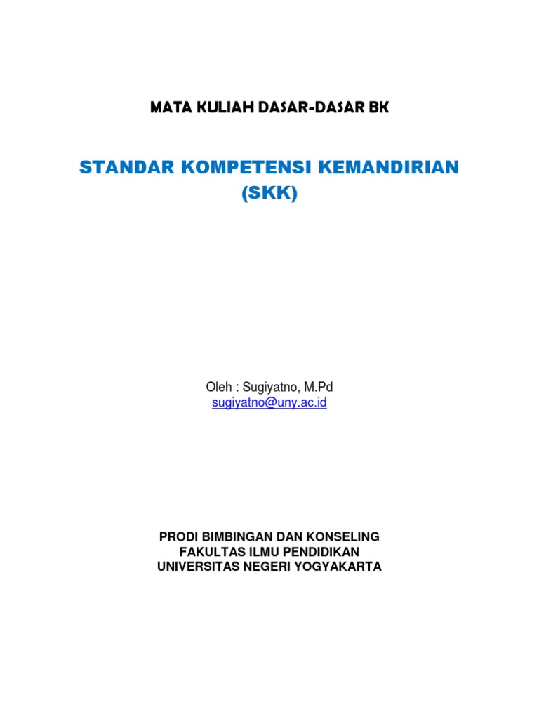 Materi Kuliah Dasar Dasar BK 2 | PDF