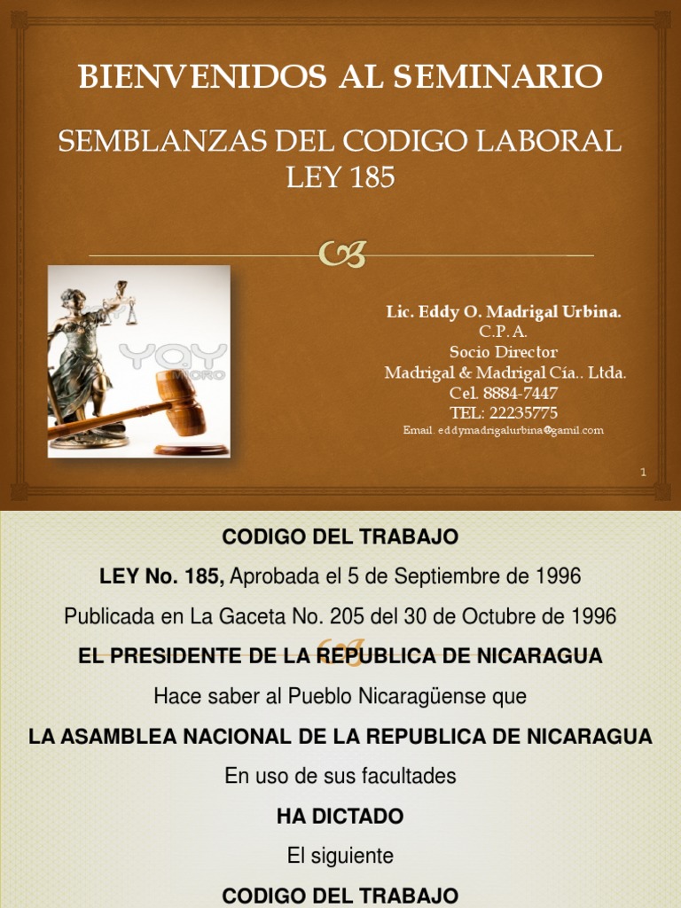Seminario Codigo Laboral | PDF | Derecho laboral | Salario