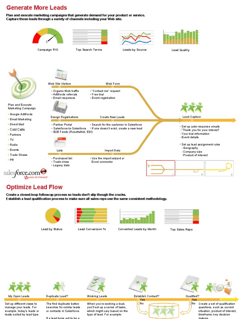 Lead Management Process Maps | PDF | Salesforce.Com | Sales