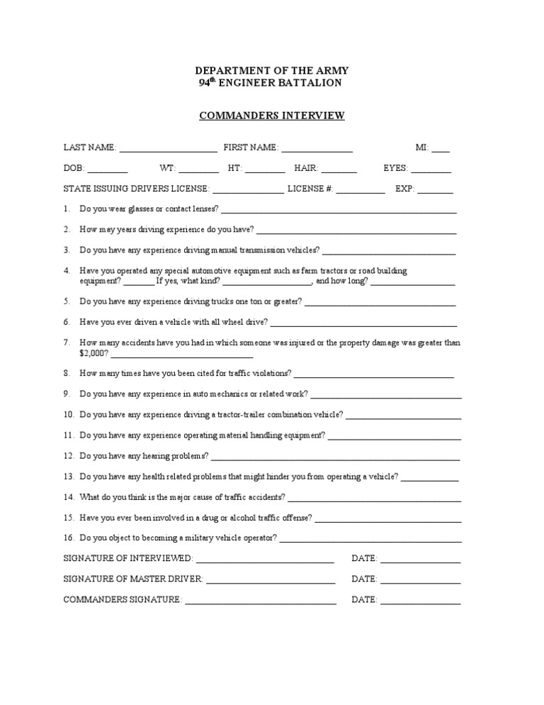 Commanders Interview | PDF | Traffic Collision | Semi Trailer Truck