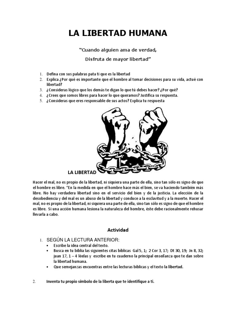 La Libertad Humana | PDF