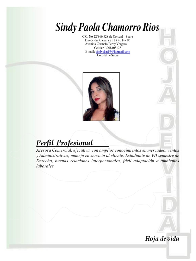 Cindy Pao Hoja de Vida | PDF | Business