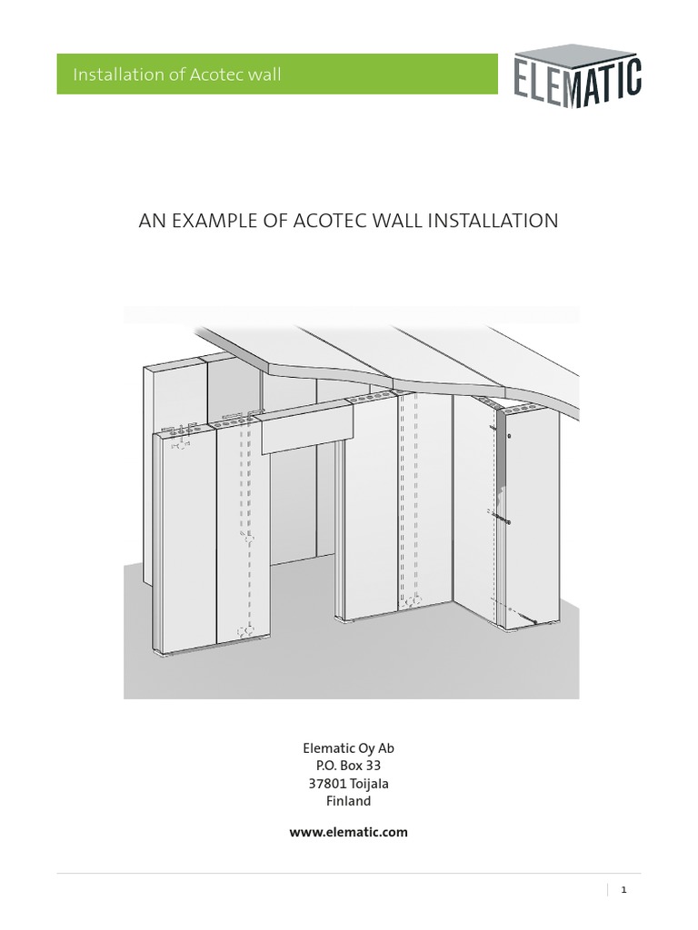 Acotec Wall Panel Installation Guide | PDF | Pallet | Forklift