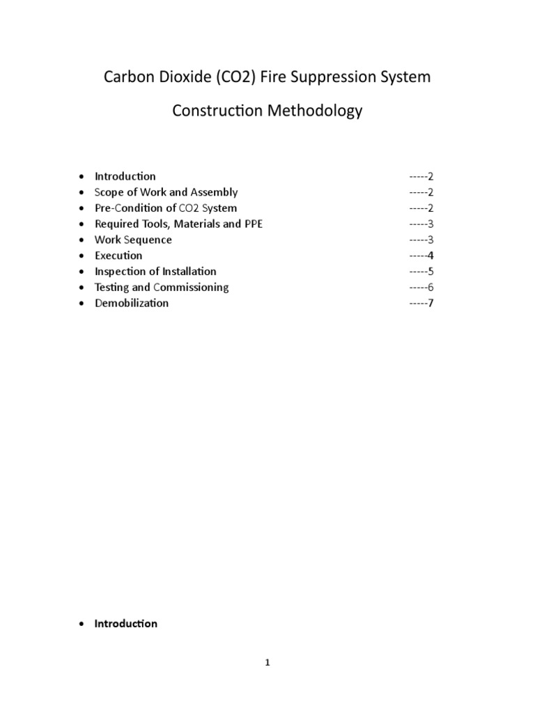 CO2 Fire Suppression System Methodology | PDF | Pipe (Fluid Conveyance ...