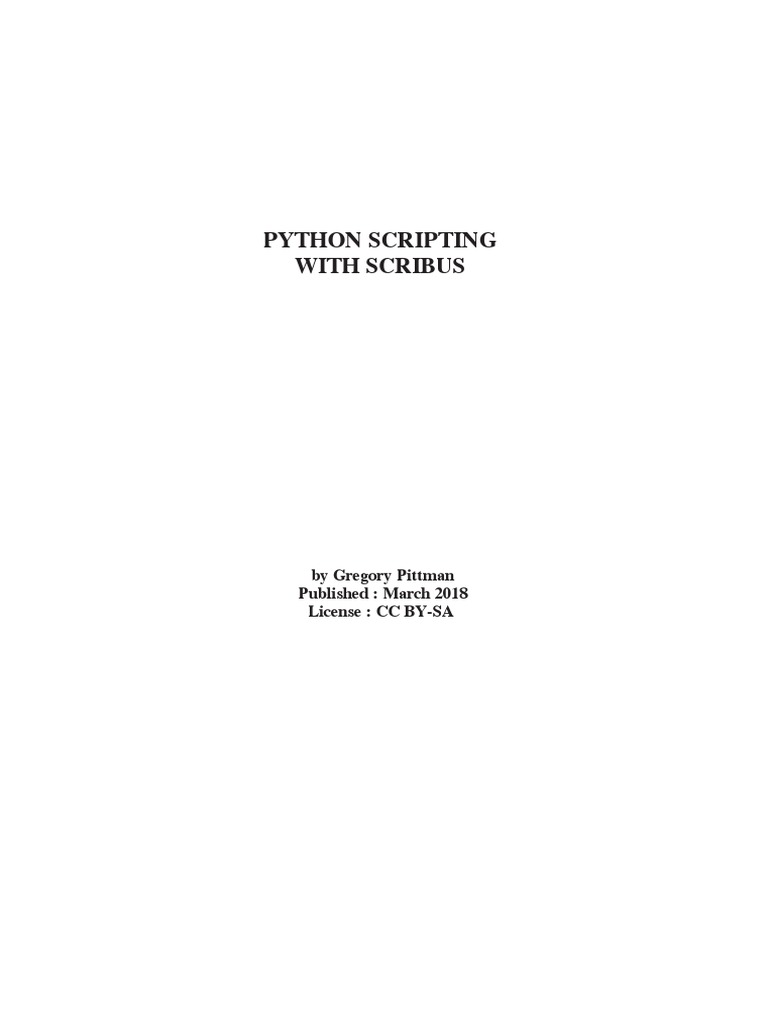 Python Scripting With Scrib Us | Download Free PDF | Scripting Language | Quotation Mark