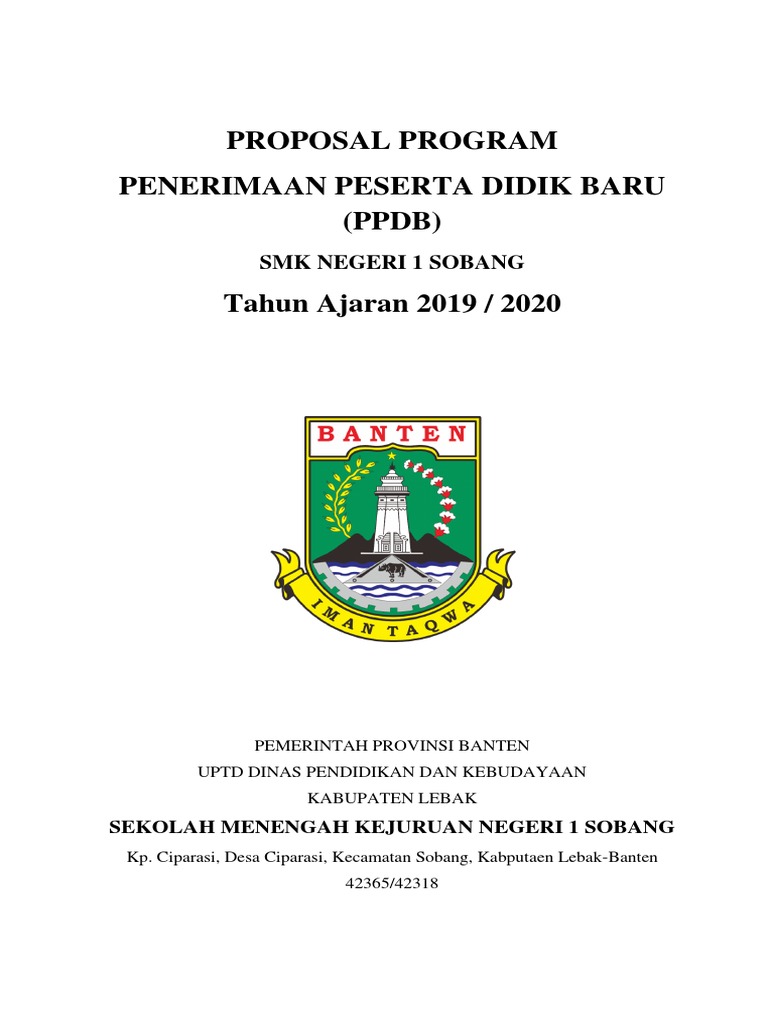 Proposal PPDB Selesai | PDF
