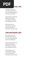 Lirik Lagu Negeri Perak | PDF