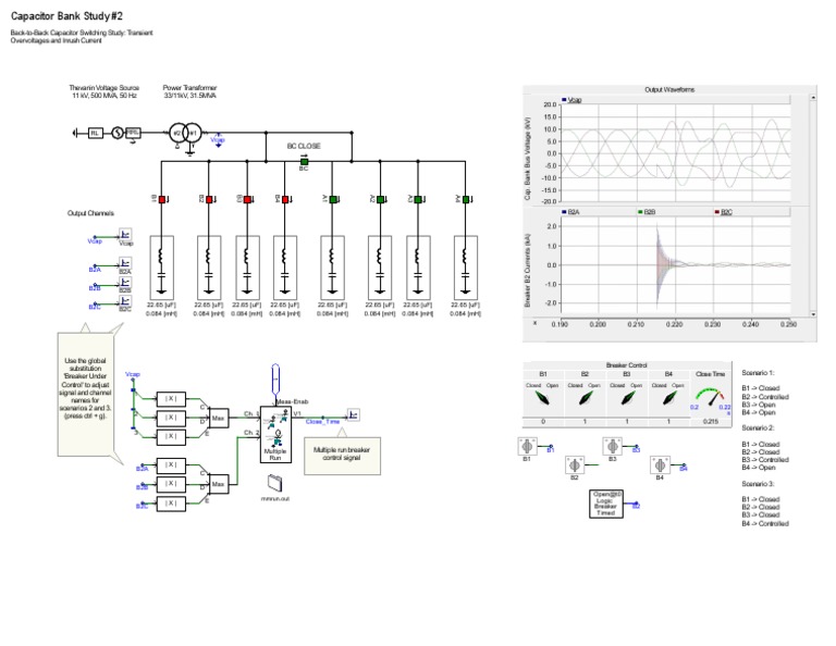 Capacitor Bank Switching - BC Close | PDF | Electrical Components | Force