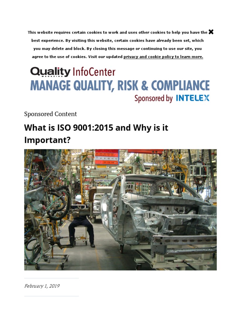 What Is ISO 9001-2015 and Why Is It Important | PDF | Quality ...