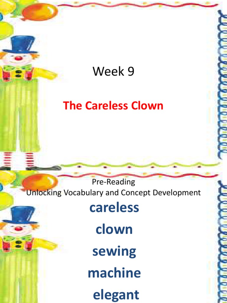 The Careless Clown Story Guide | PDF | Suit (Clothing) | Clothing