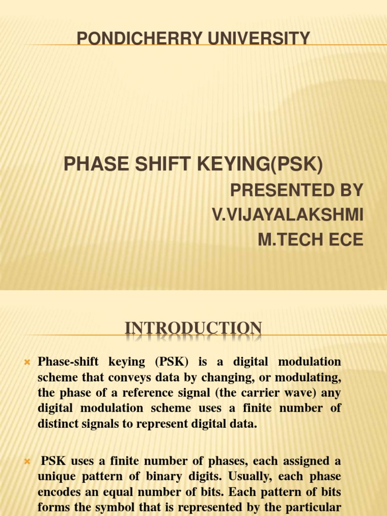Introduction Modulation Pdf Telecommunications Engineering Electronics