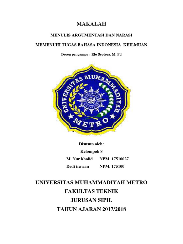 Makalah Argumentasi Dan Narasi Fix | PDF