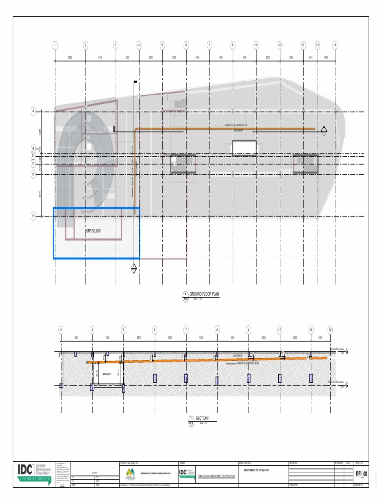 Ground Floor Plan: STP Below | PDF | Buildings And Structures ...