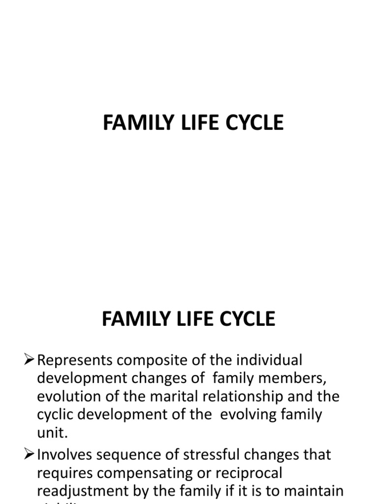 Family Life Cycle | PDF | Family | Adolescence