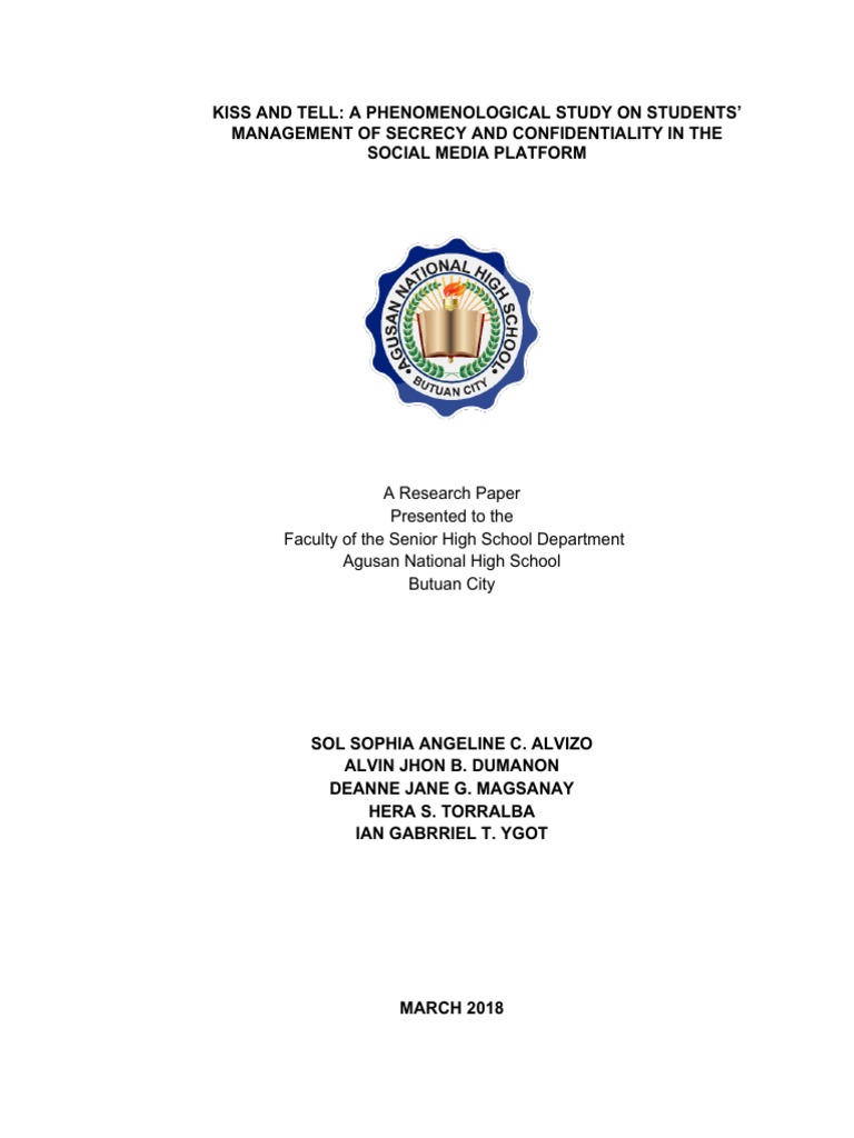 Sample Study For Research IPDF PDF | PDF | Social Media | Popular ...