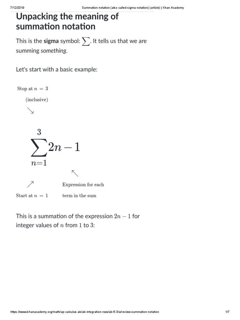 Unpacking The Meaning of Summa On Nota On: This Is The Sigma Symbol ...