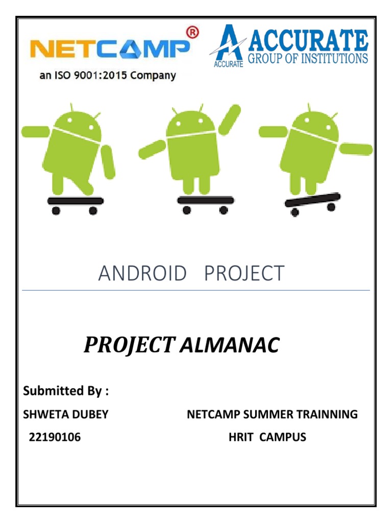 Android Project | PDF | Android (Operating System) | Smartphone