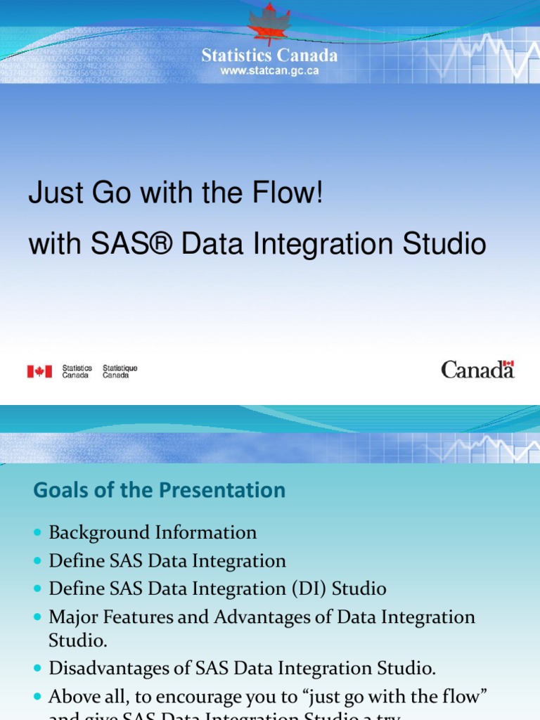 Just Go With The Flow! With SAS® Data Integration Studio | PDF | Sas ...