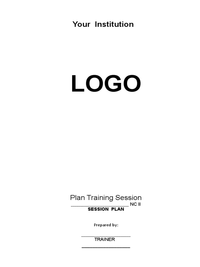 Your Institution: Plan Training Session | PDF | Curriculum | Education Theory