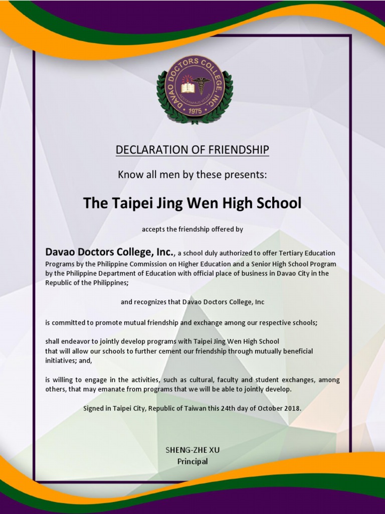 Editable - Acceptance of Friendship | PDF | Higher Education | Academia