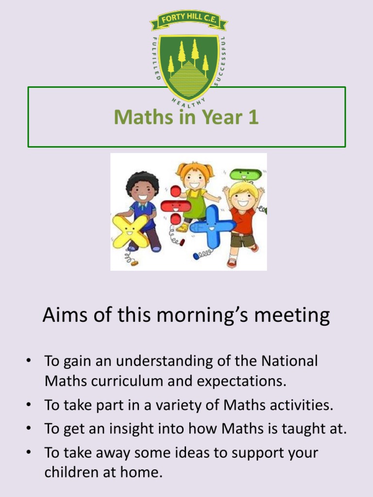 Maths in Year 1 | PDF | Numbers | Subtraction