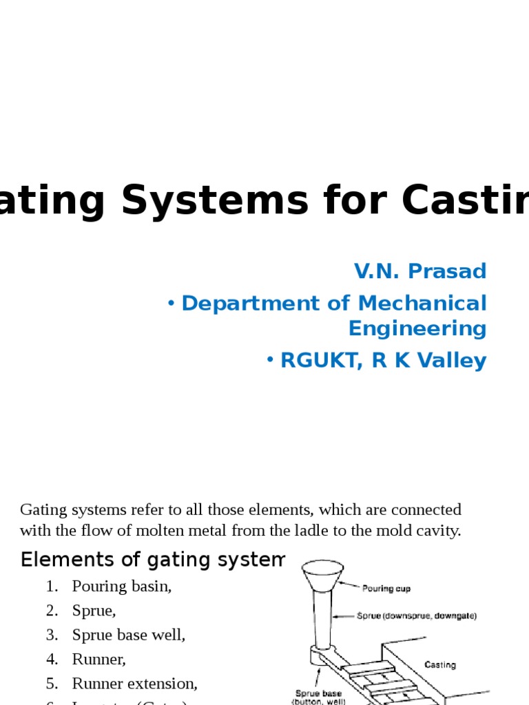 Gating System For Casting2 - WT7 PDF | PDF | Casting (Metalworking) | Applied And ...