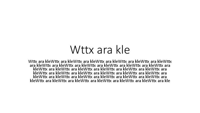 WTTX | PDF