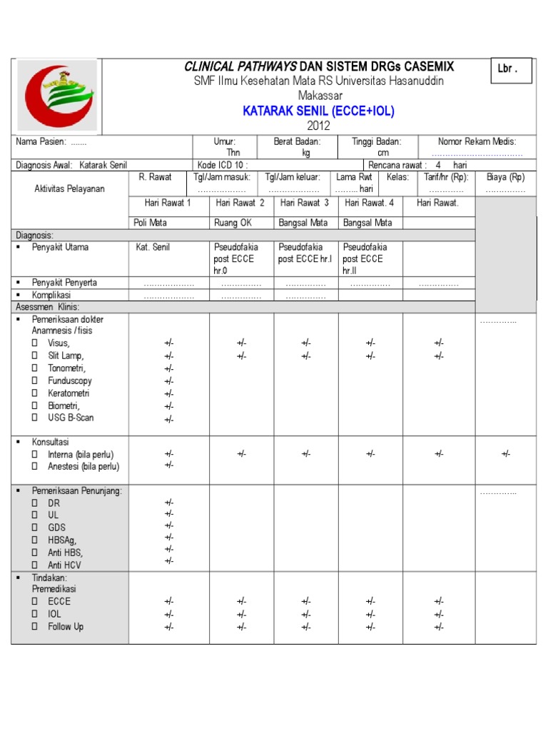Clinical Pathways Katarak | PDF