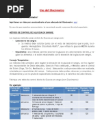Plantilla Control Diario de Glucosa | PDF