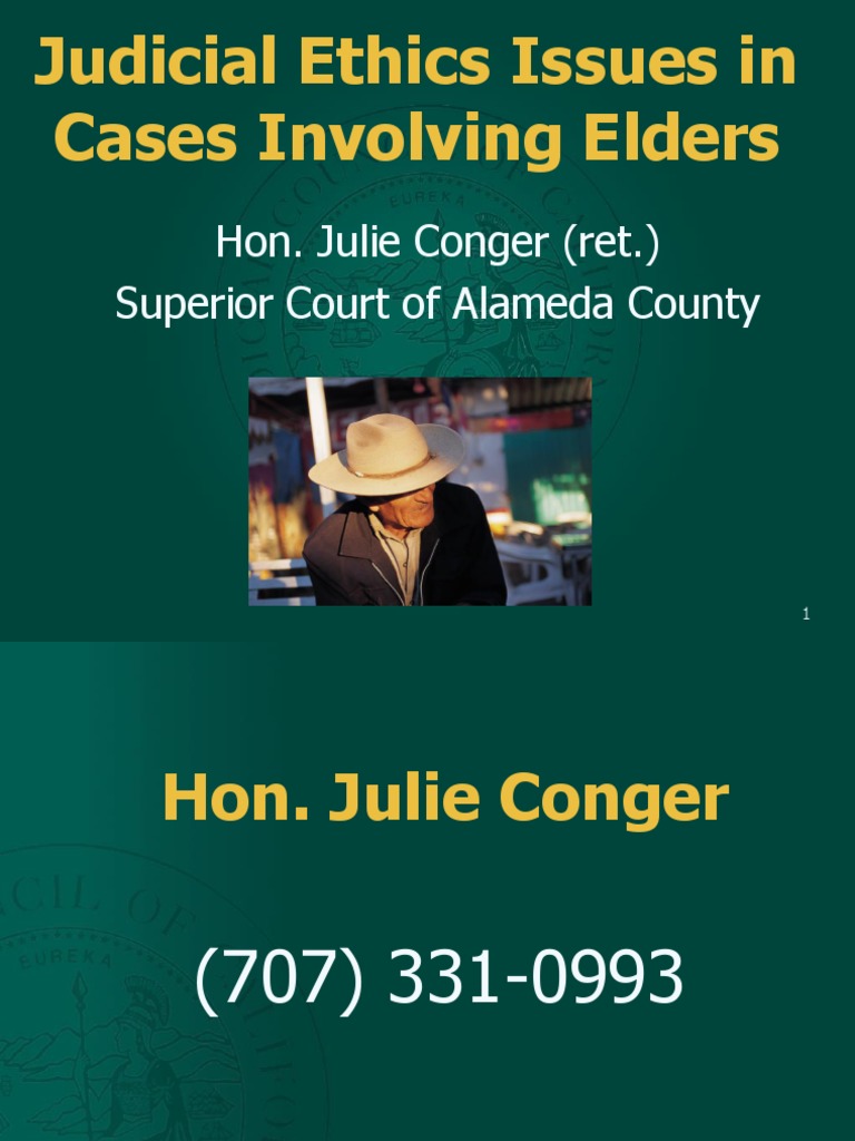 Hon. Julie Conger (Ret.) Superior Court of Alameda County | PDF | Judge ...