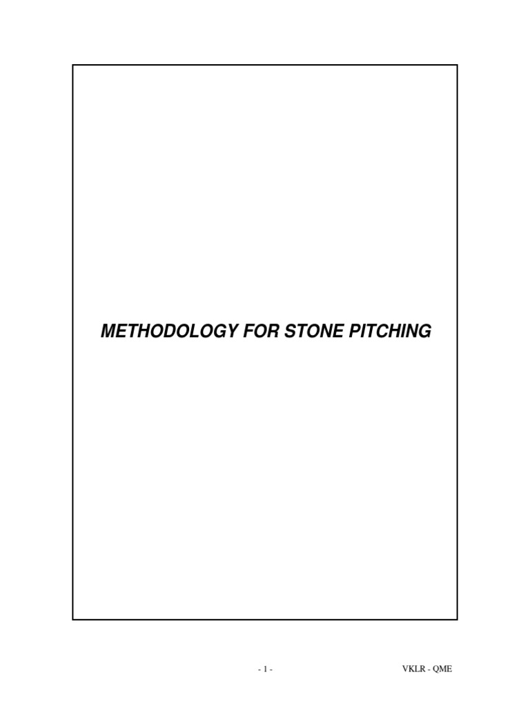 Stone Pitching | PDF | Traffic | Nature