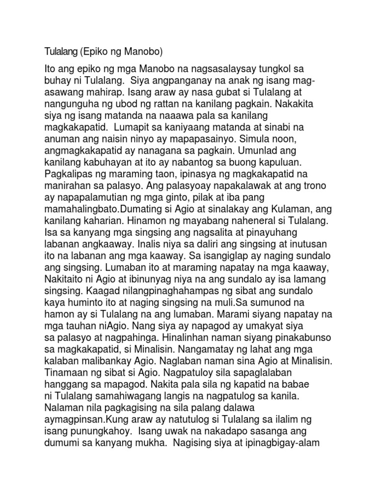 Tulalang | PDF