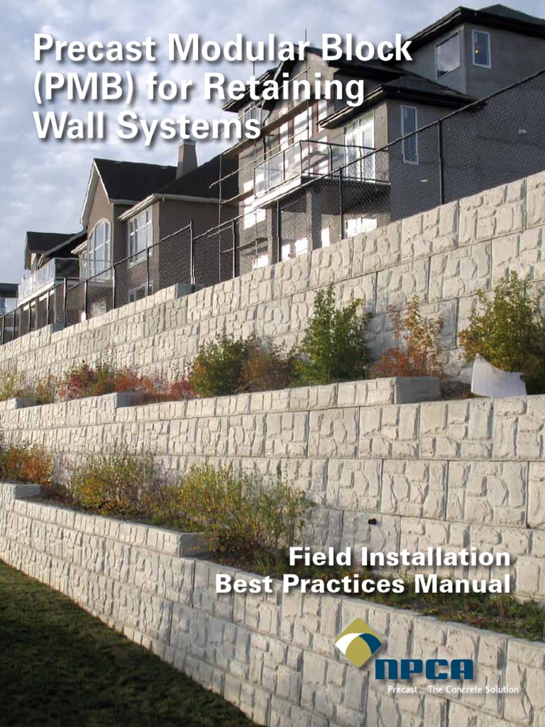 Precast Modular Block For Retaining Wall Systems | PDF | Geotechnical ...