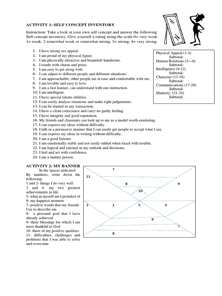 Self-Concept Inventory | PDF | Social Psychology | Action (Philosophy)
