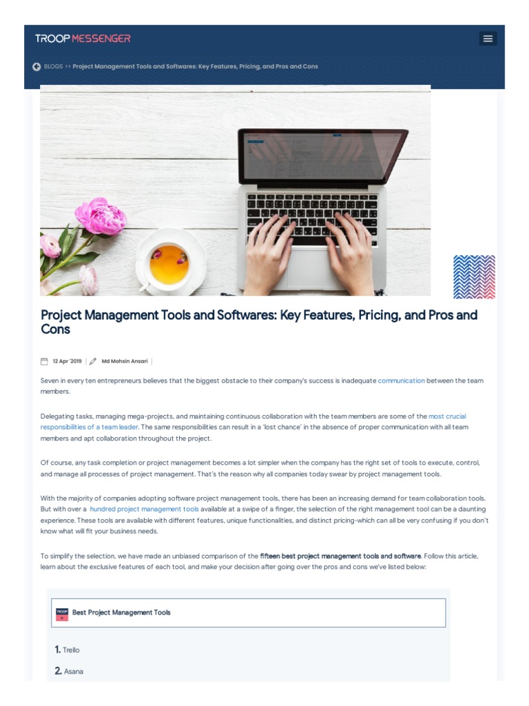 15 Best Project Management Tools and Software (Free & Paid) in 2019 ...