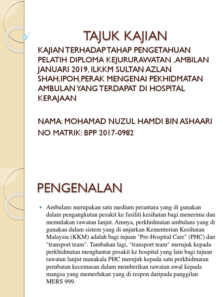 Tajuk Kajian | PDF