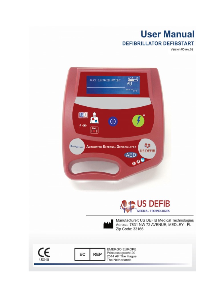 Manual Defibstart | PDF | Cardiac Arrest | Battery Charger