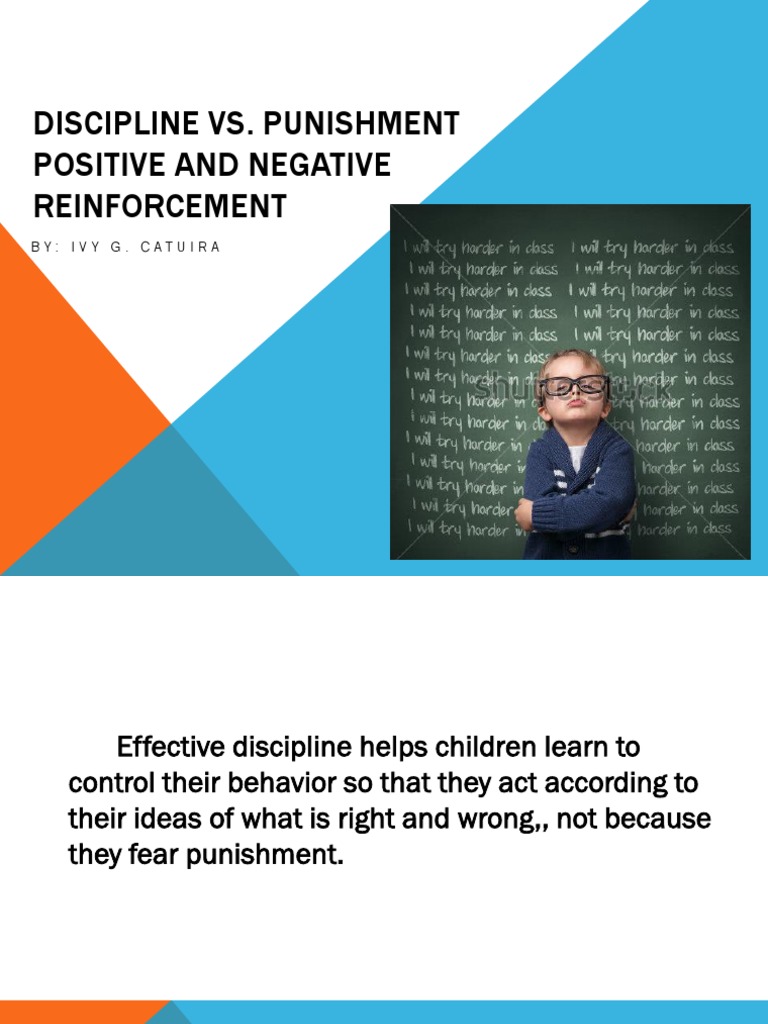Discipline Vs Punishment & Reinforcement - Catuira Ivy | PDF ...