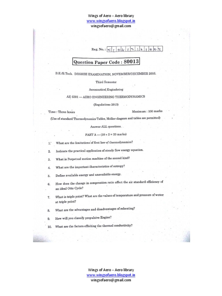 Aero Engineering Thermodynamics | PDF | Language Arts & Discipline | Foreign Language Studies